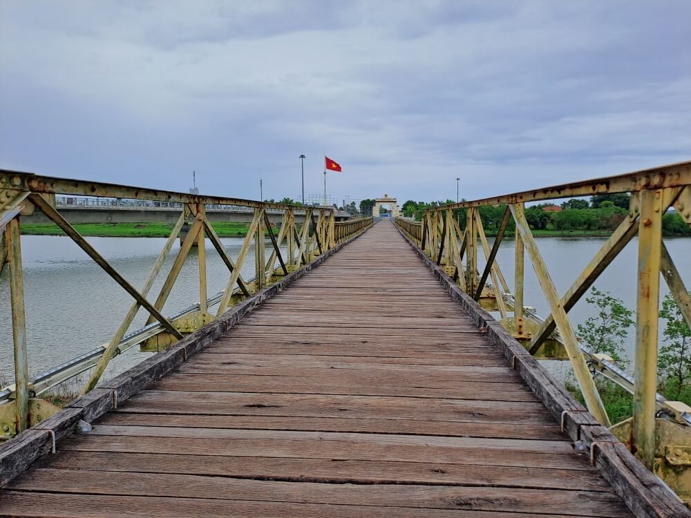 Hien Luong Bridge in Quang Tri Province, Vietnam