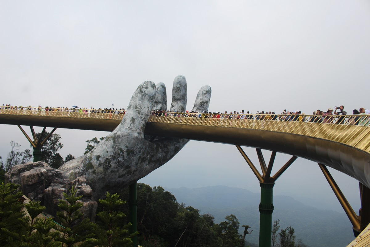 Golden Bridge in Bana Hills: A Dreamlike Path Through the Clouds