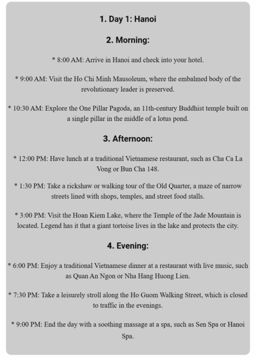 Free Online Travel Itinerary Generator Tool